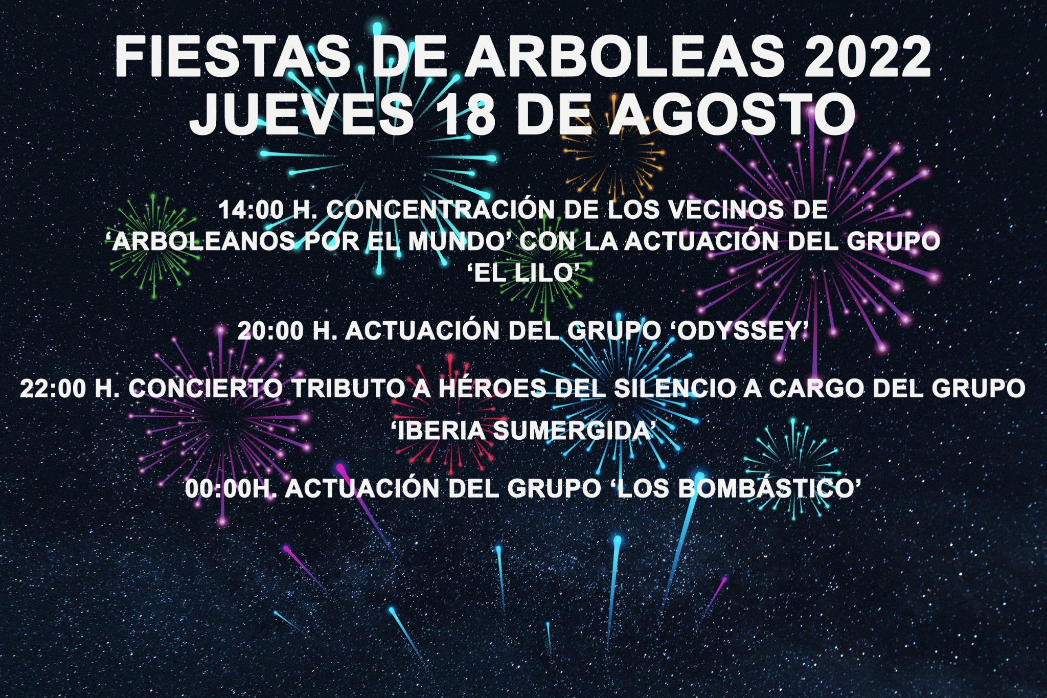 Del 18-8-2022 al 21-8-2021 FIestas en Arboleas - Albox Noticias